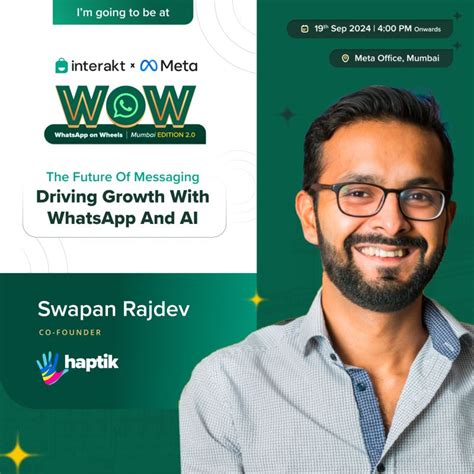 Interakt Whatsapponwheels Customerexperience Whatsapp Meta Swapan Rajdev