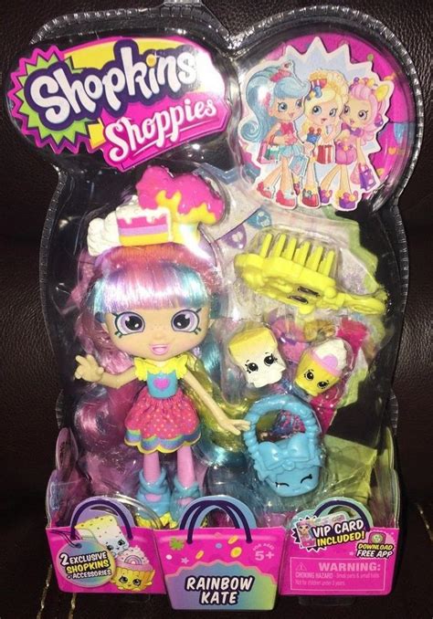 Shopkins Shoppies Doll Rainbow Kate Accessories Included Free