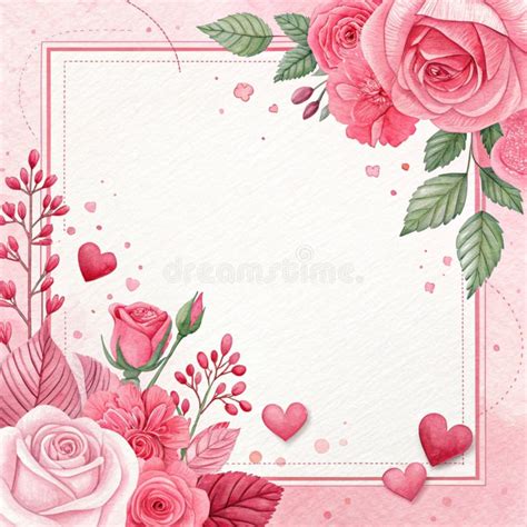Valentine Themes Border With Paper Texture And Sweet Candy Crush