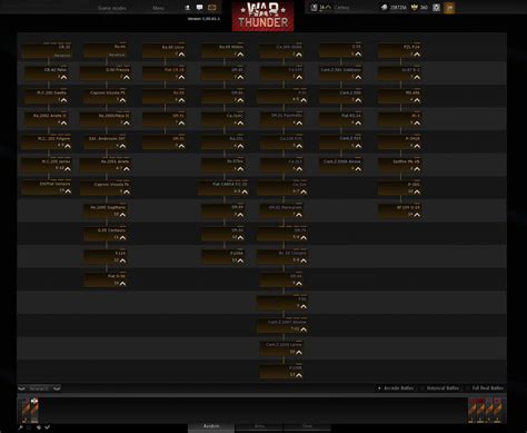 Thetree War Thunder Italian Tech Tree International