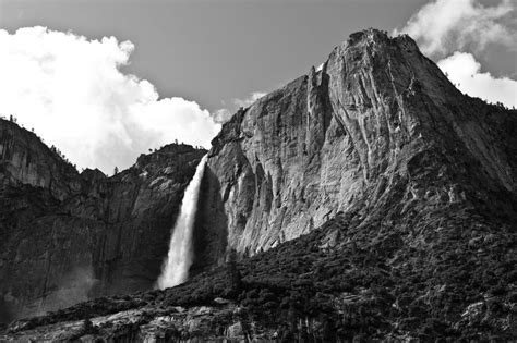 Yosemite Waterfall In Black And White America Trip 2011