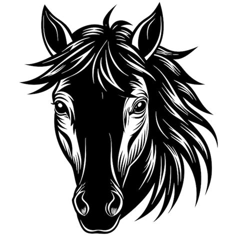 Vector De Cabeza De Caballo Vector Premium Generado Con Ia
