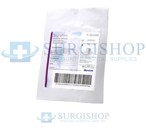 6380 01 Baxter Seprafilm Adhesion Barrier 4 Section 3 X 25 Surgishop