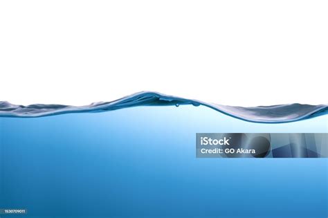 Water Surface Movement White Background Movement Closeup View Stock