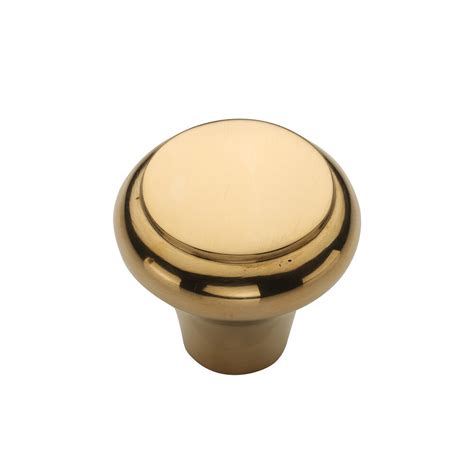 Solid Brass Collection 1 14 Newport Knob In Unlacquered Brass By