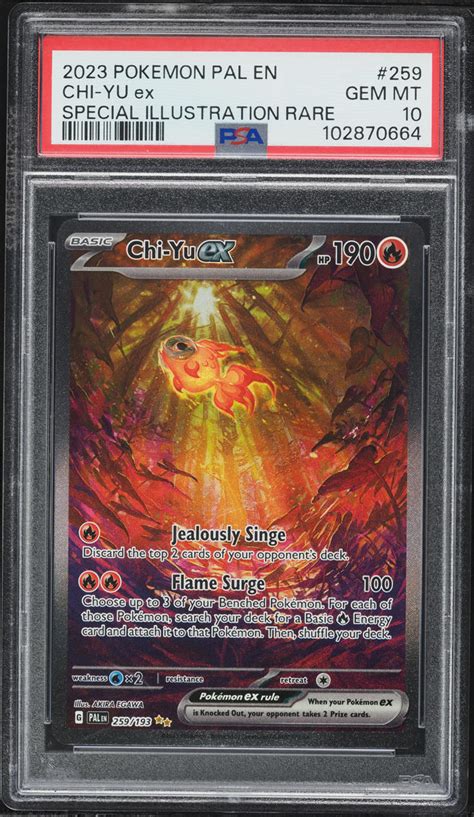 2023 Pokemon Scarlet And Violet Paldea Evolved Sir Chi Yu Ex 259 Psa 10