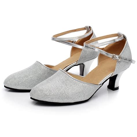 Dakaela Womens Closed Toe Dance Heels Comfort Ballroom Dancing Pumps