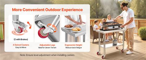 Vevor Stainless Steel Table 24 X 35 4 Inches Food Prep Worktable With