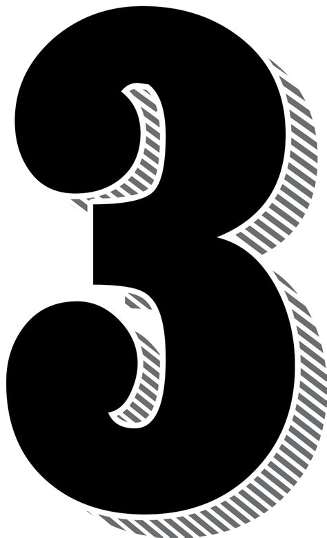 Download Number 3 Drop Clipartkey