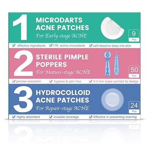 Teawoo 3 Step Microdart Pimple Patches Set 83 Count
