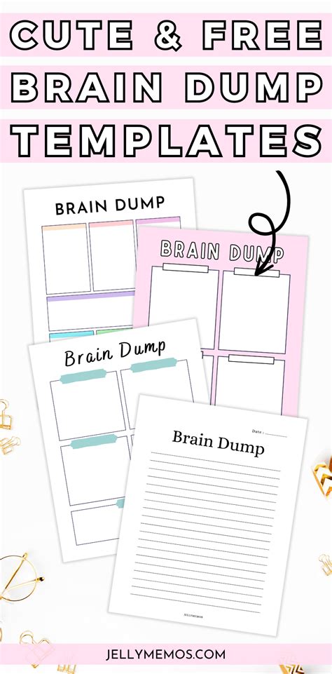 Printable Brain Dump Templates 19 Cute Brain Dump Worksheets Artofit