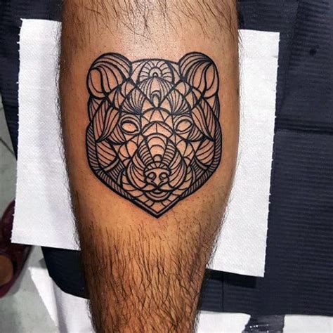 60 Cool Geometric Bear Tattoo Designs For Men