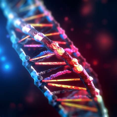 Premium Ai Image Dna Structure