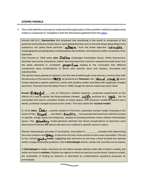 Problems 1 Pdf Atoms Electron