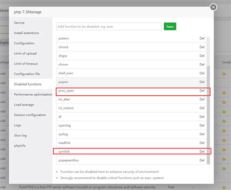 proc open has been disabled for security reasons how to enable