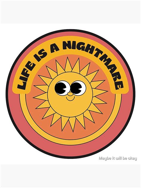 Intrusive Thoughts Poster For Sale By Maybe It Will Be Okay Redbubble