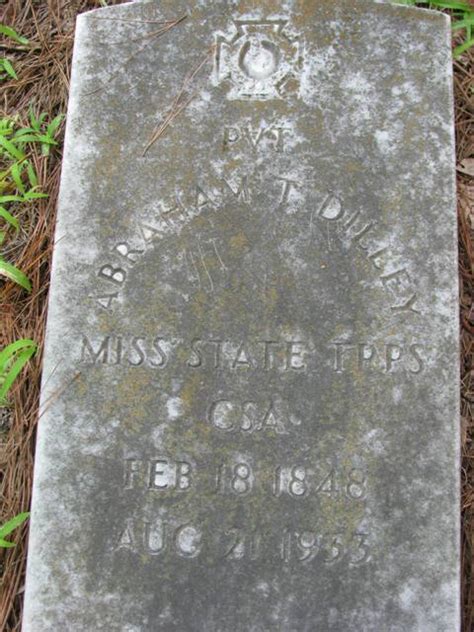 Pvt Abraham Thomas “tom” Dilley 1848 1933 Find A Grave Memorial