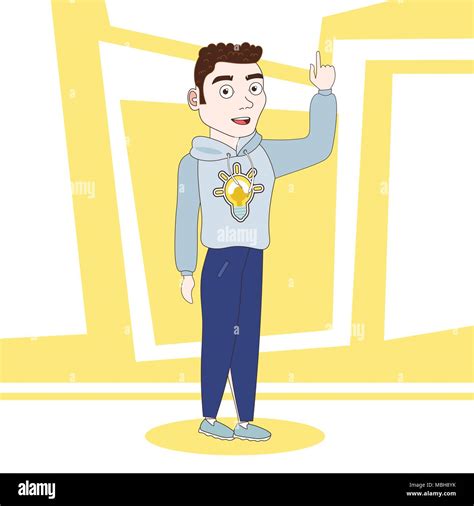 Handsome Young Man Cartoon