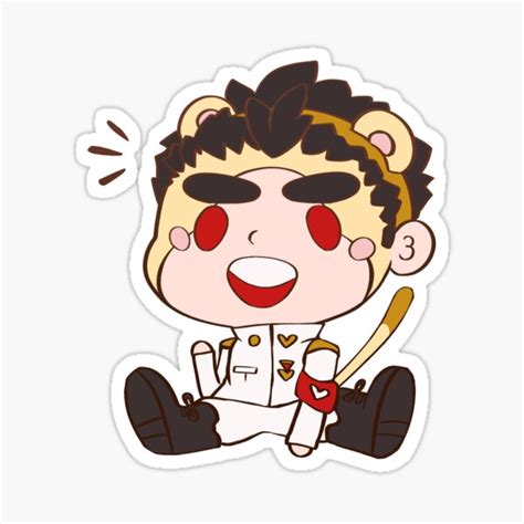 Kiyotaka Ishimaru Chibi Monkey Sticker For Sale By Harpoon Gun