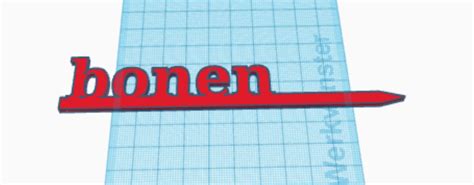 Bonen Naambordje By Pelle Download Free Stl Model