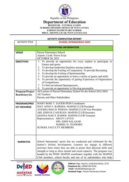 Intramurals Opening Program Scriptdocx