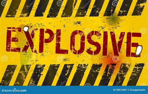 Explosive Warning Label Royalty Free Stock Image 9177760
