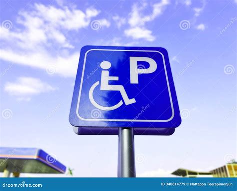 Handicapped Parking Flat Round Icons Cartoon Vector