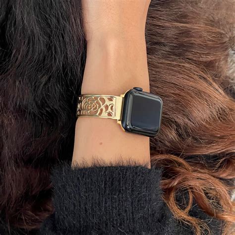 Apple Watch Band With Gold Hardware At Irish Lin Blog