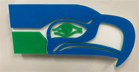 Seattle Seahawks Logo By Pmeineke Download Free Stl Model