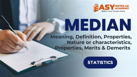 Median Meaning Definition Nature Properties Merits And Demerits