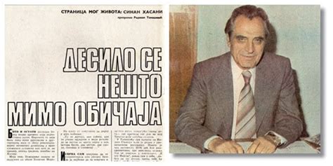 Yugopapir Sinan Hasani Stranica Mog života Poslao Sam Brata U Zatvor Nije Se Pokajao Niti