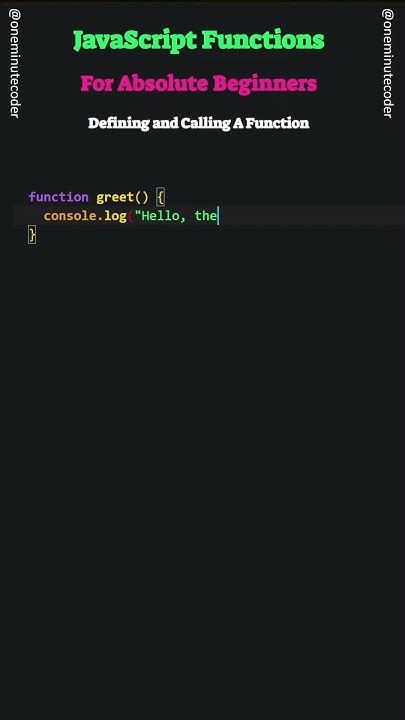 How Do We Define And Call A Function In Javascript Youtube