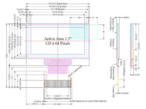 Oled 저소비전력 광시야각 고시인성 Oled모듈 13인치 Oled 디스플레이 I2c Spi Parallel 인터페이스