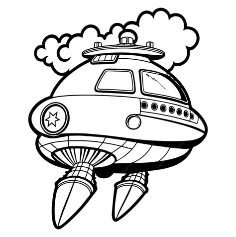 Premium Vector Vector Hand Drawn Spaceship Outline Illustration Premium Vector Vector Hand Drawn Spaceship Outline Illustration