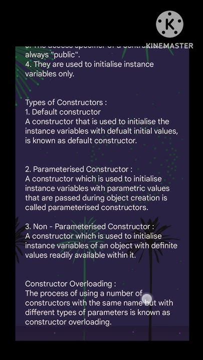 Icse Class 10 Computer Chapter 7 Constructors Notes 2023 Study