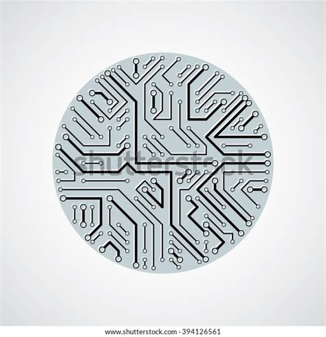Vector Abstract Computer Circuit Board Illustration Stock Vector