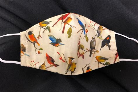 Bird Face Mask Bird Face Covering Bird Mask Bluebird Face Covering