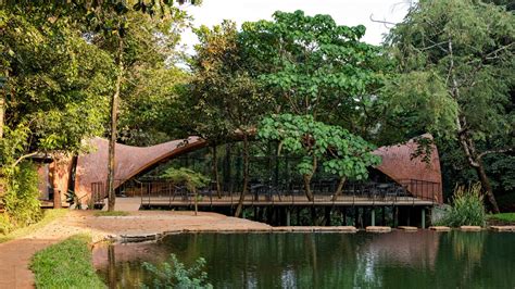 Play Architecture Tops Resort Restaurant In India With Undulating Tiled