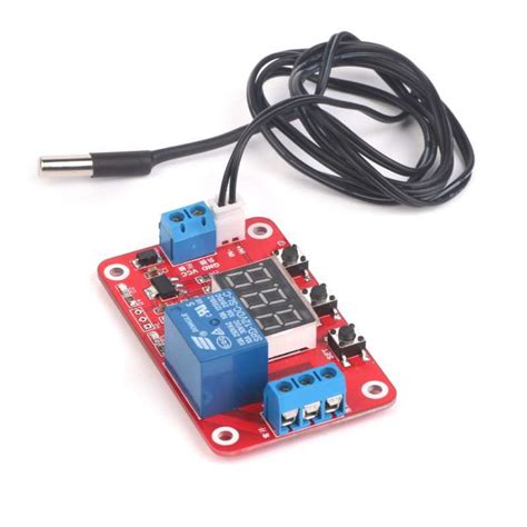 Jual Dc 12v 24v Temperature Display Module Sensor Relay Switch Control