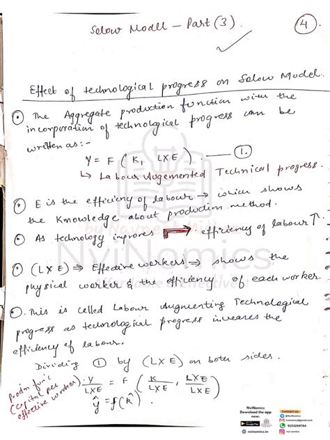 Solow Model Part 3 Notes Pdf
