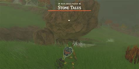 Zelda Breath Of The Wild Switch Stone Talus Side Boss Breath Of The