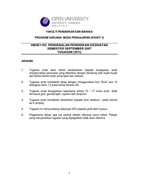 Soalan Assignment Pdf