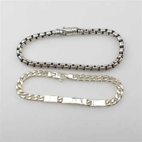 Sterling Silver Bracelets 2 Pieces Property Room
