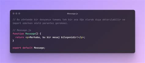 📌 Reactte Export Default Ve Export Arasındaki Fark Nedir Cem Burak