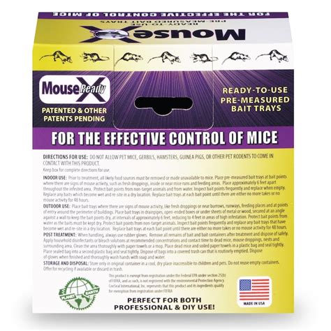 Mousex Bait Tray Mouse Killer 620107 At