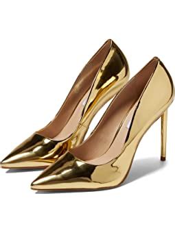 Metallic Gold Pumps Free Shipping