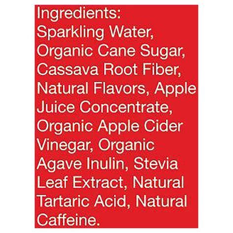 Poppi Prebiotic Soda Classic Cola Ingredients