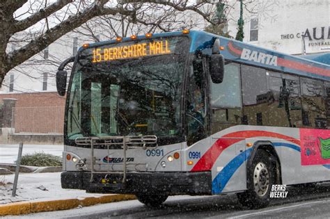 Heavy Snowfall Cancels Barta Bus Service Monday