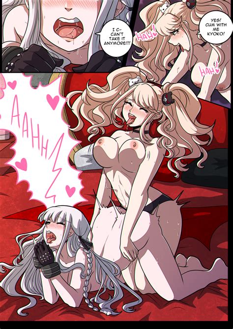 Rule 34 2girls Blonde Hair Blush Bound Hands Comic Danganronpa Doggy