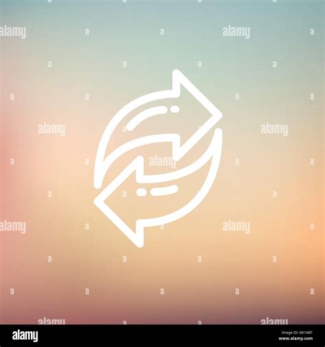 Arrow Thin Line Icon Stock Vector Image Art Alamy